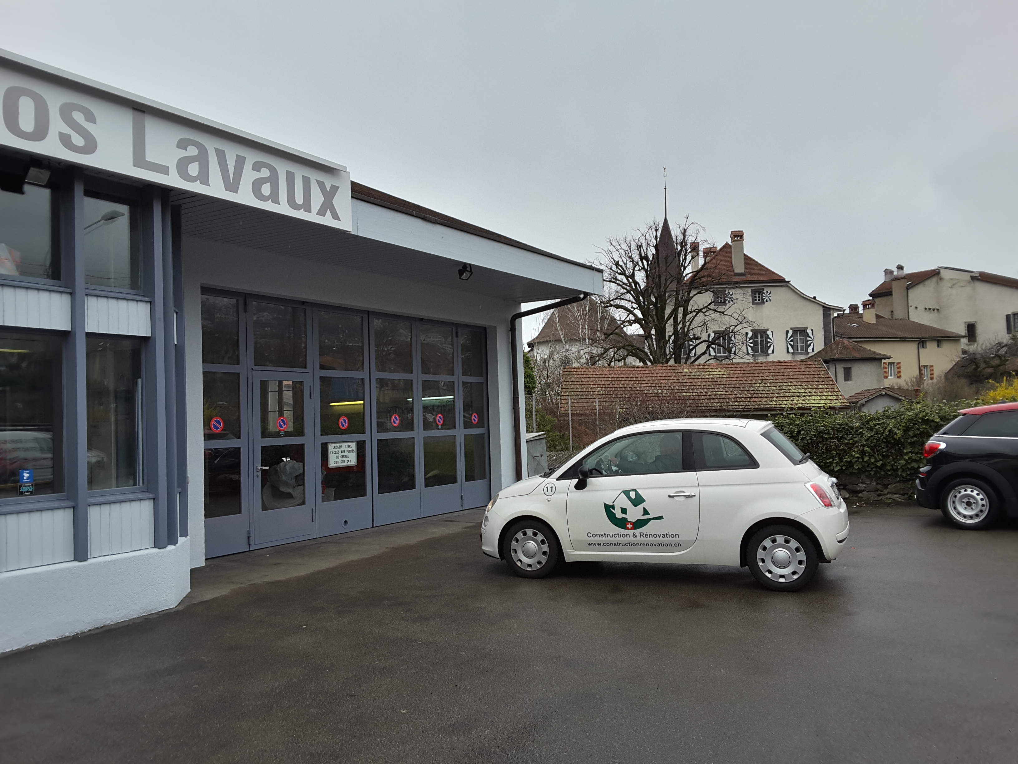 Magasin Jan Autos à Lutry (VD): peinture des façades – La Ville ...